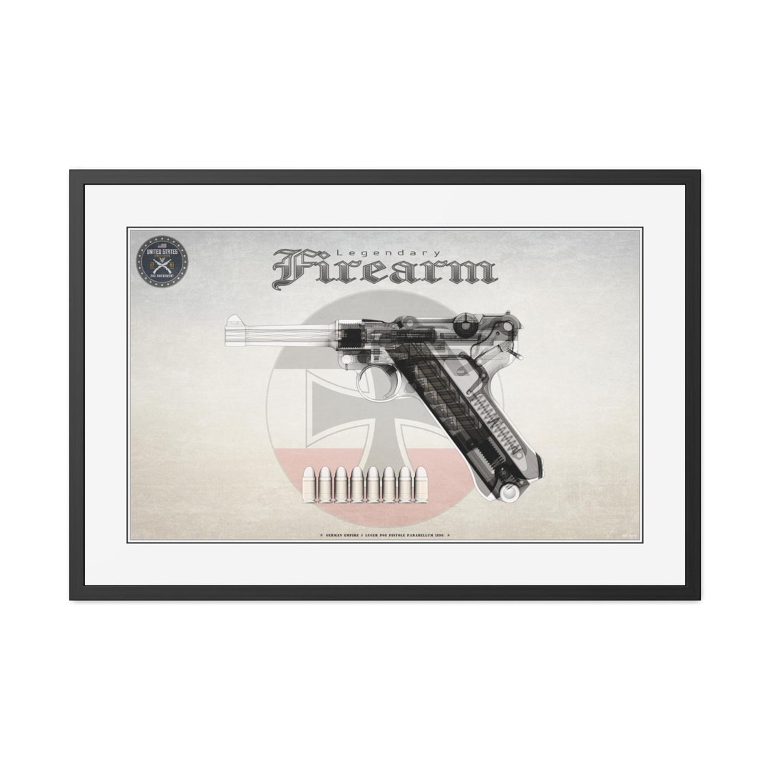 Legendary Firearm Gun Art Print, Pistol Framed Poster, Weapon Wall Art ...