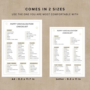 PRINTABLE Puppy Socialization Checklist, Dog Socialization, Puppy ...