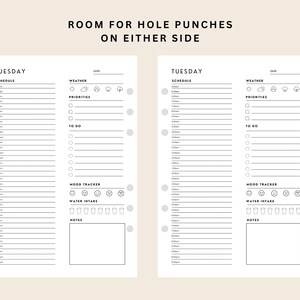 Printable 7 Day Planner, Daily Planner, Weekly Planner, Half Hourly ...