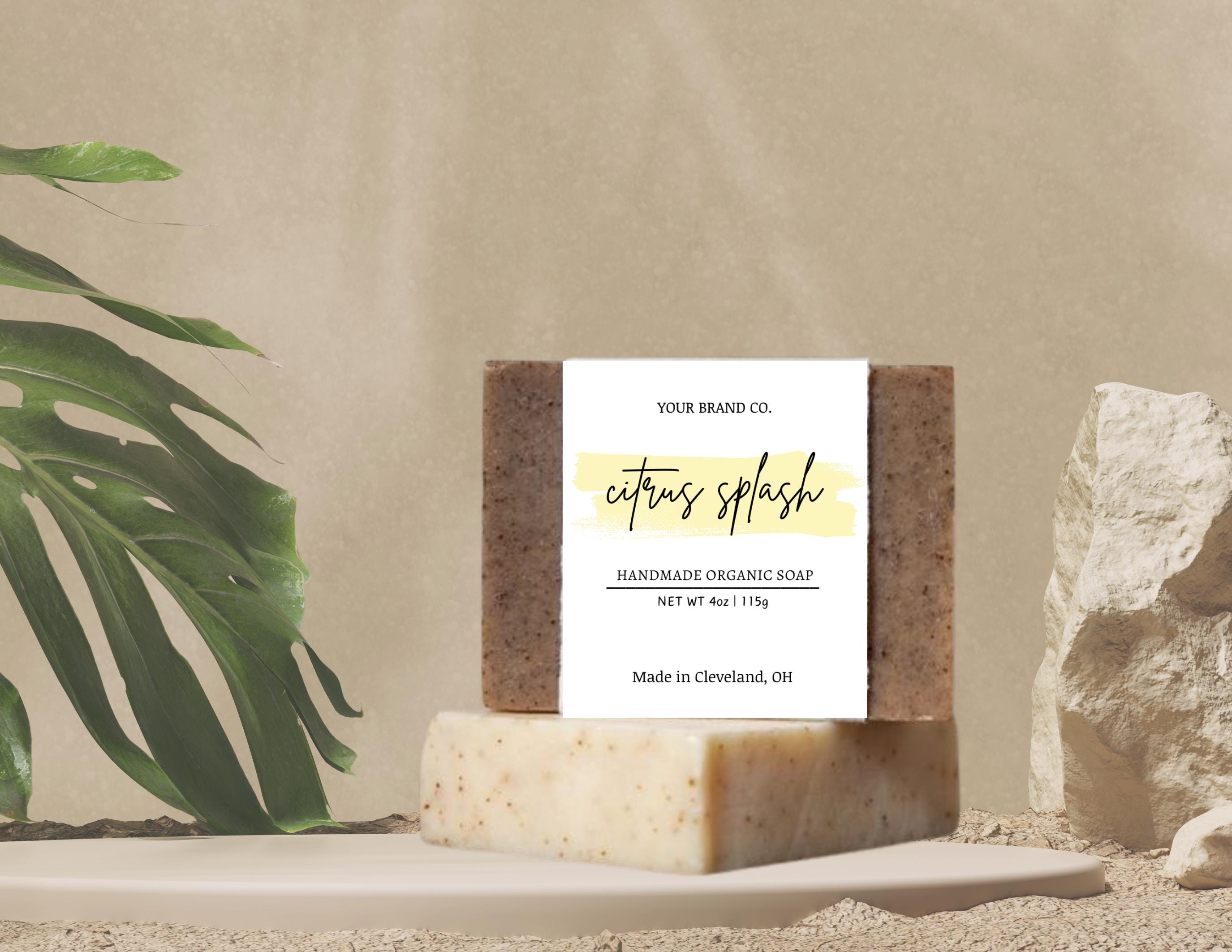 Editable Soap Label Template Canva, Printable Soap Bar Template, Soap ...