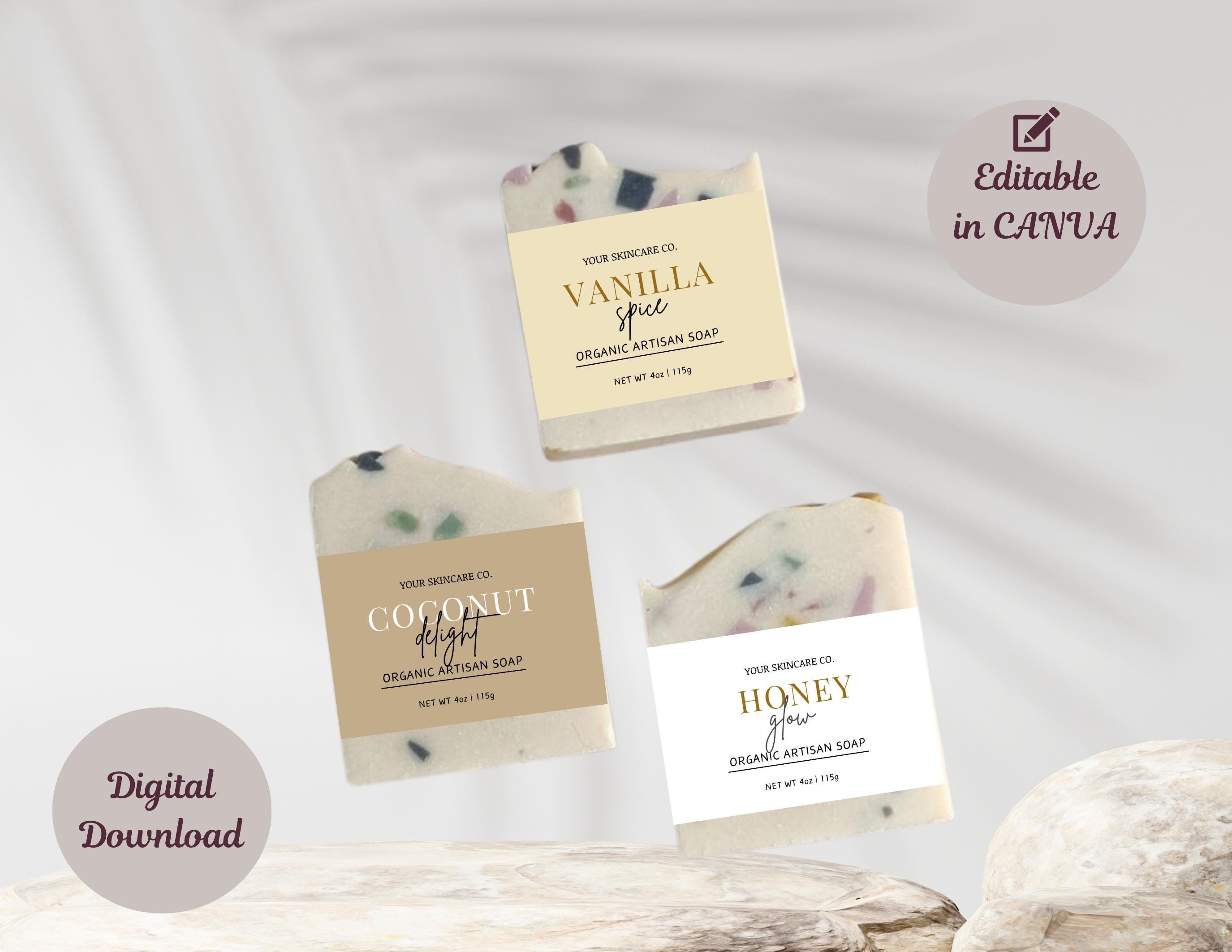 Editable Soap Label Template, Editable Soap Bar Label, Soap Label ...