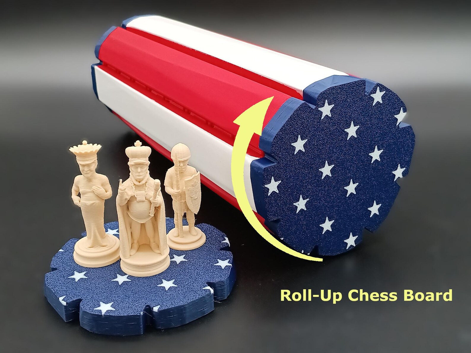 Trump Vs. Harris Chess Set With American Flag Roll-up Board - Etsy