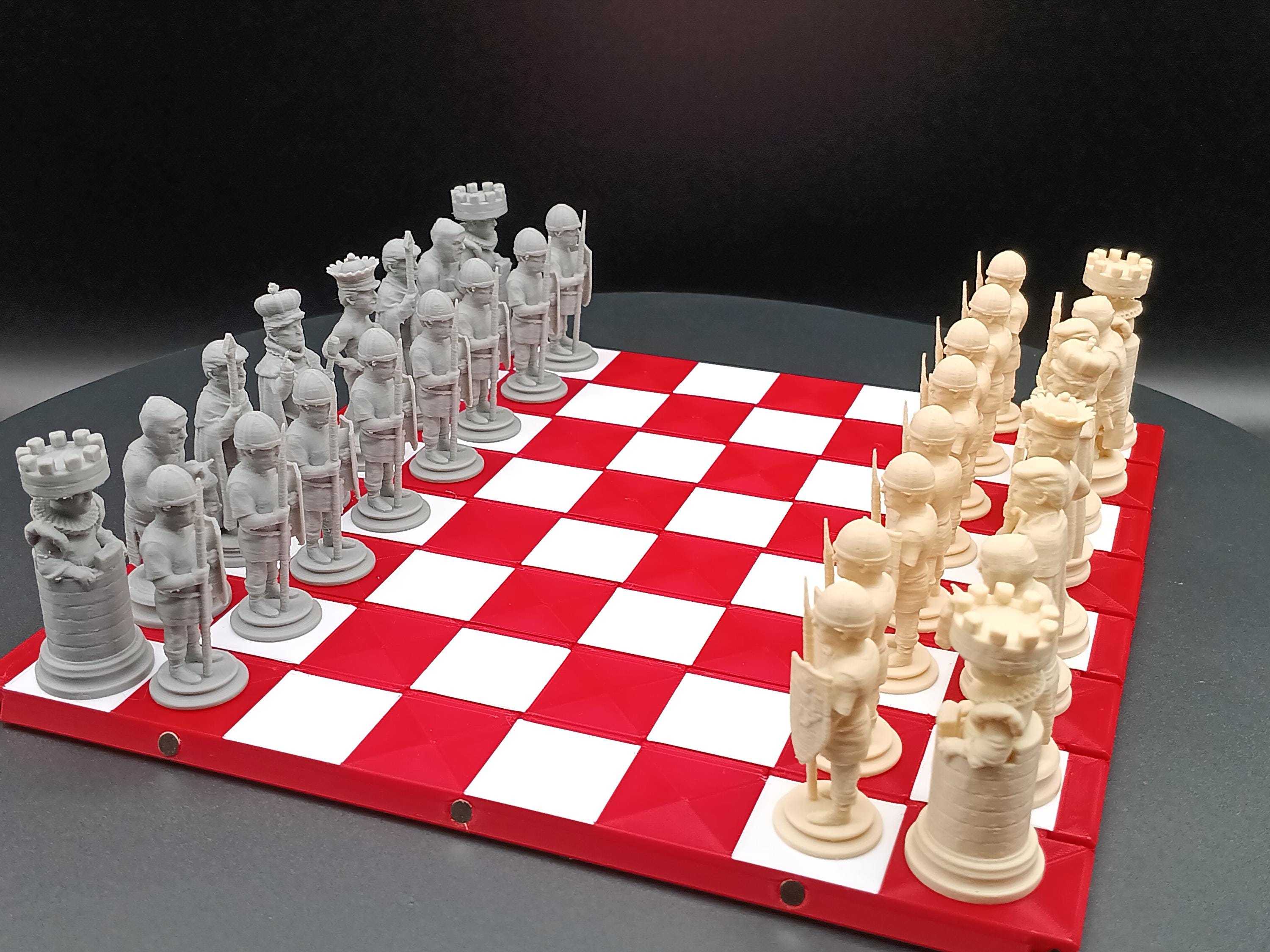 Trump Chess Set With American Flag Roll-up Board - Etsy