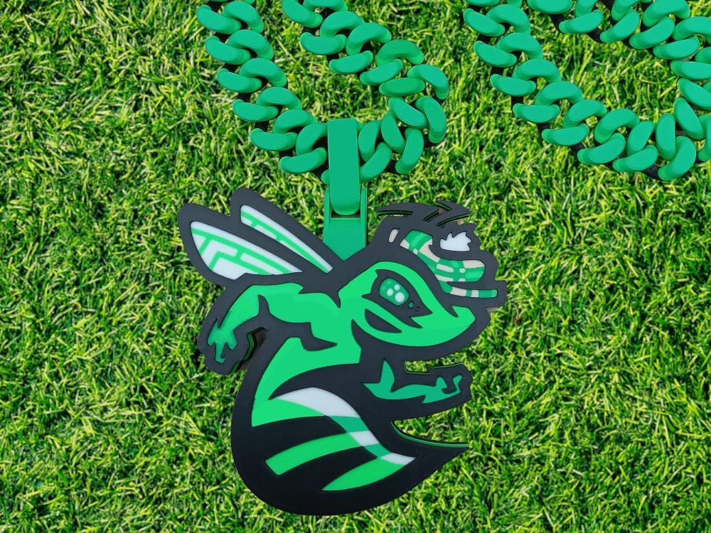 Custom Oversized Turnover Hype Chain Medallion Pendant – Team Logo ...