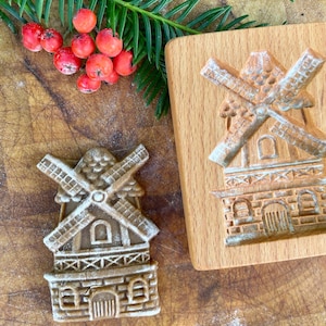 Dutch windmill cookie mold store