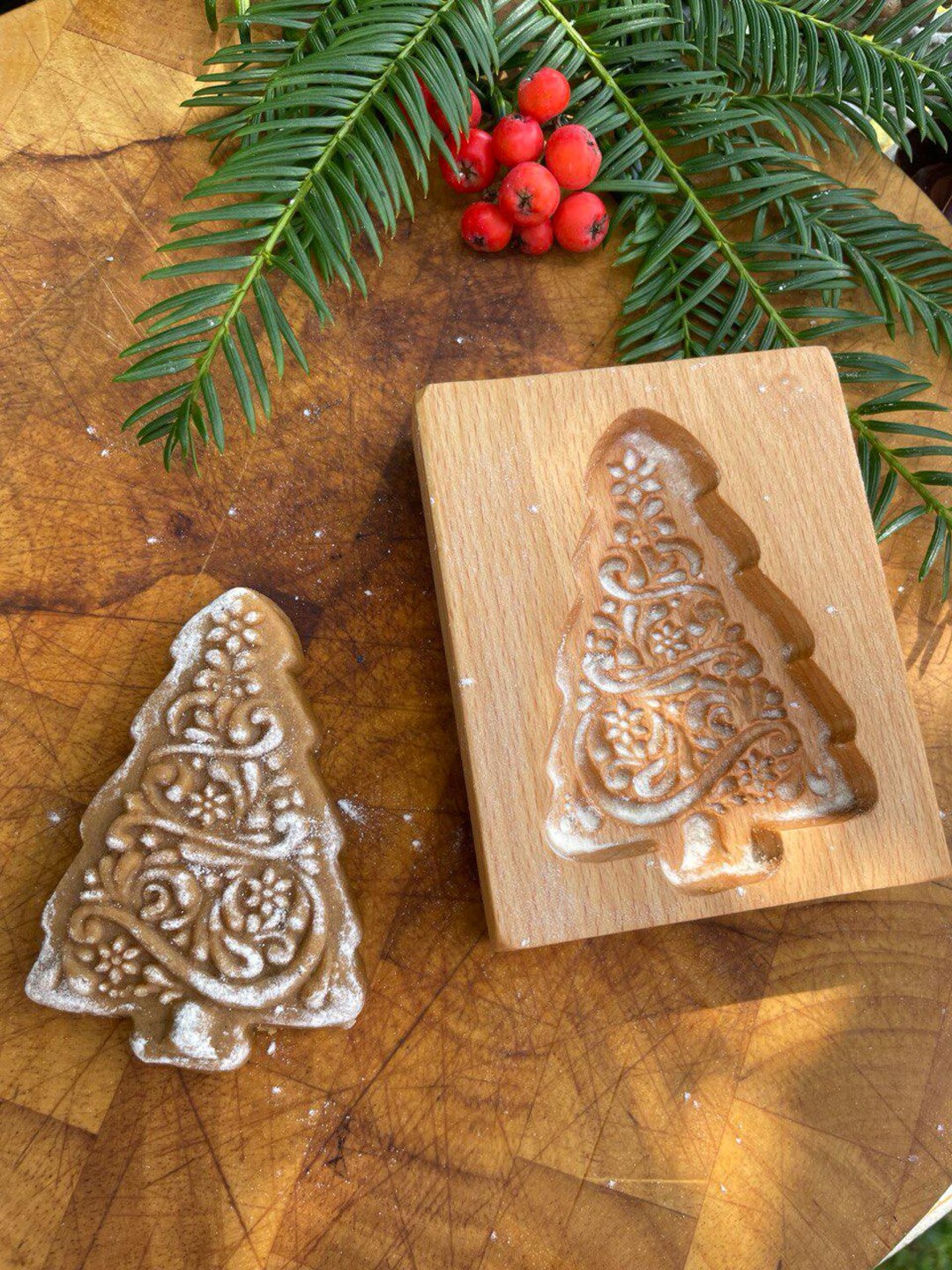 Christmas Tree Wooden Cookie Cutter. Cookie Cutter for Gingerbread ...