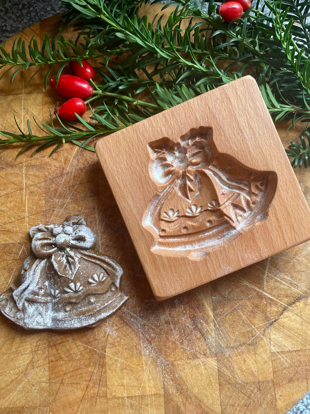 Xmas Bells Wooden Cookie Cutter. Christmas Gingerbread Cookie Cutter ...