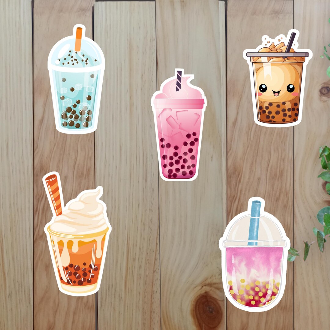 Kawaii Food Stickers – Ramen & Boba Pack (40 Pieces) - Etsy