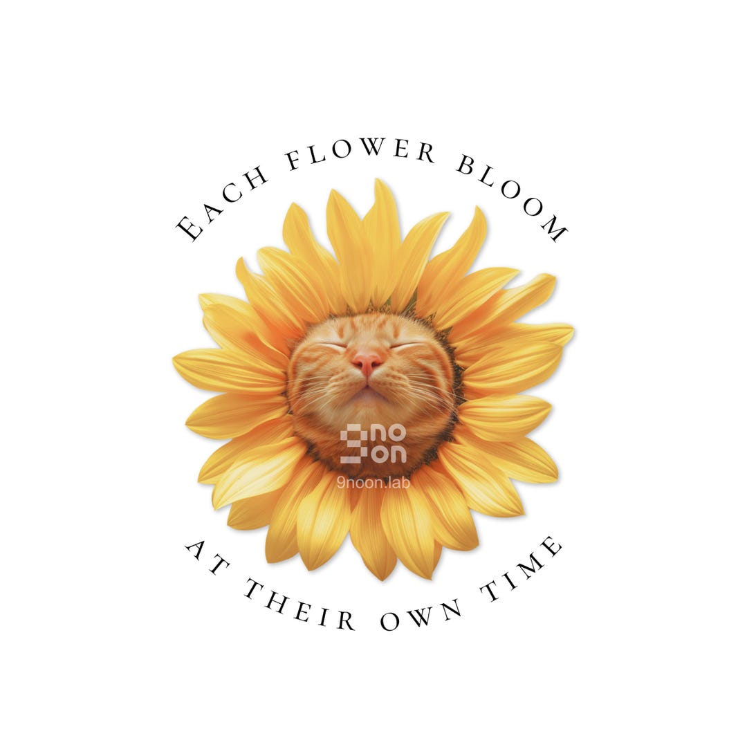 Sunflower With Cat Face: Funny Meme PNG File Instant Download for ...