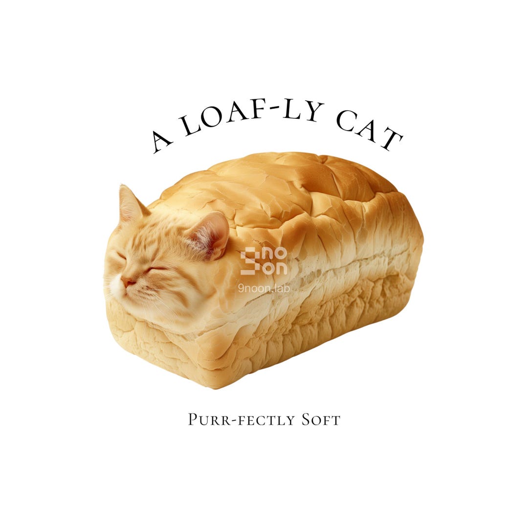 Bread Loaf Cat Meme PNG Clipart - Funny Quote, High-quality Digital ...