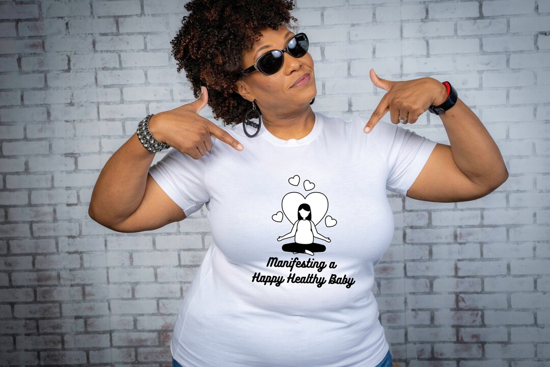 Manifesting A Happy Healthy Baby TTC Shirt, Trying to Conceive Shirt ...
