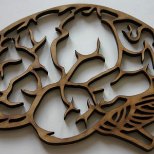 Anatomical Brain Laser Cut Wood Sign Wall Art Medical Sign - Etsy