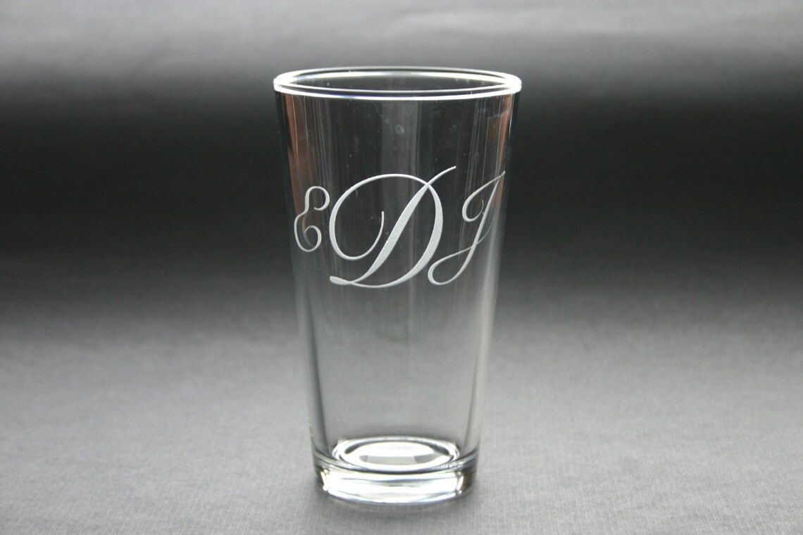 Custom Engraved Beer Glasses Personalized Set of 2 Pints - Etsy