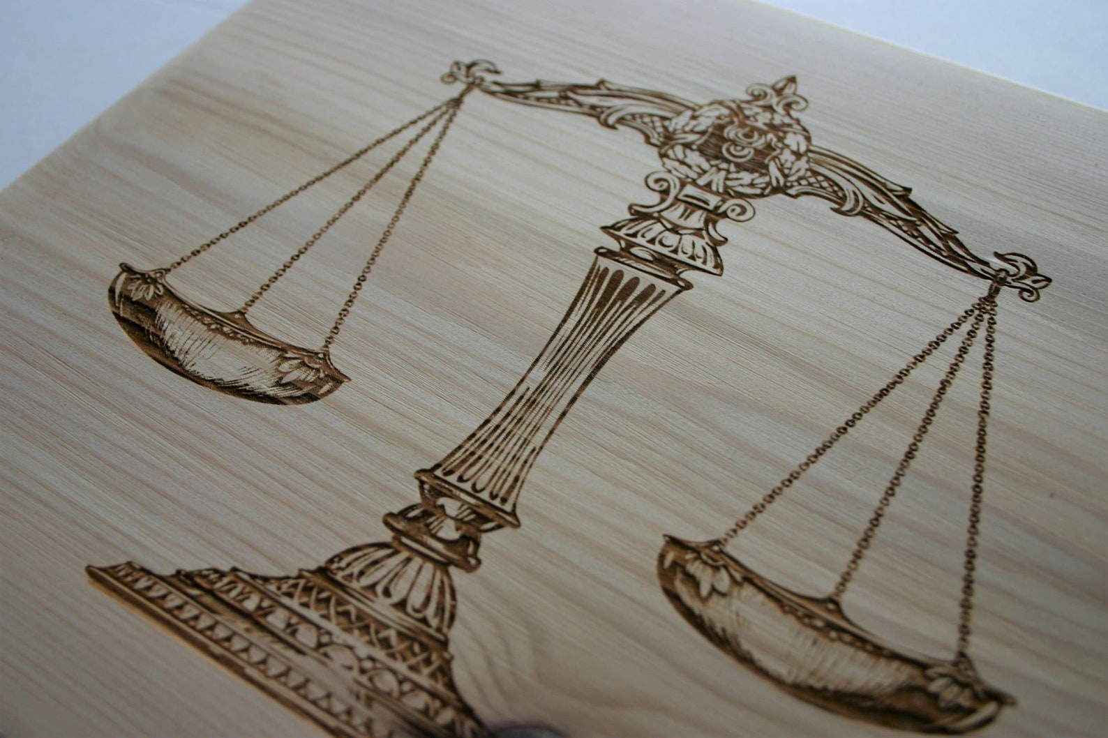 Scales of Justice Wood Sign Lawyer Judge Gift Engraved Wall | Etsy