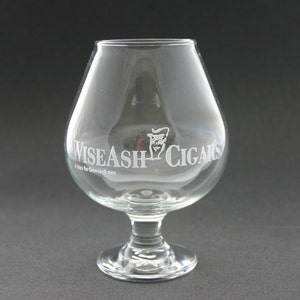 Personalized Etched Brandy Glass Custom Engraved Cognac Snifter Set of ...