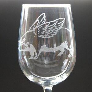 Flying Pig Etched Wine Glasses Engraved Set of 2 When Pigs Fly Gift - Etsy