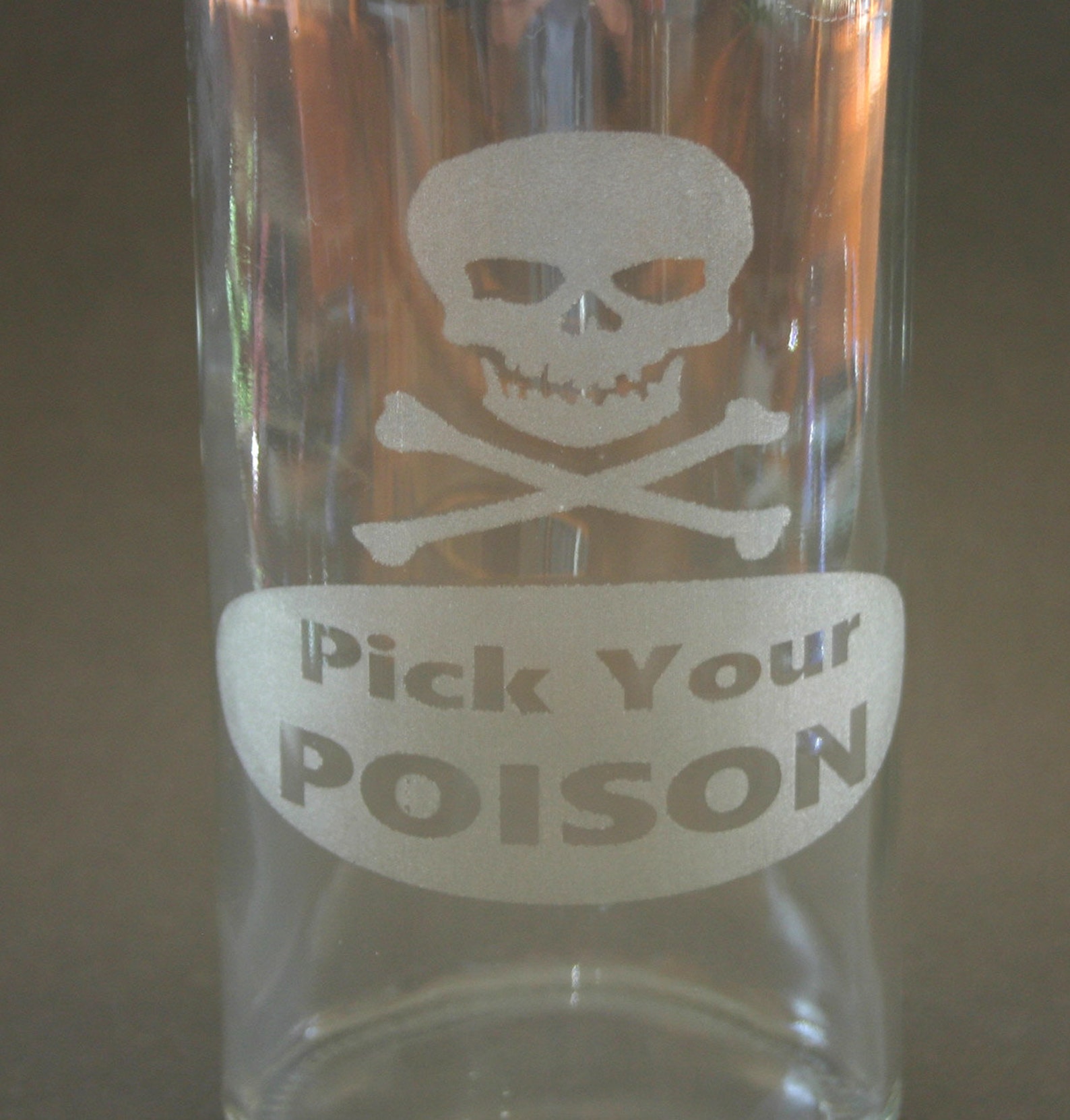 Pick Your POISON Engraved Glass Bottle With Swing Top Stopper | Etsy