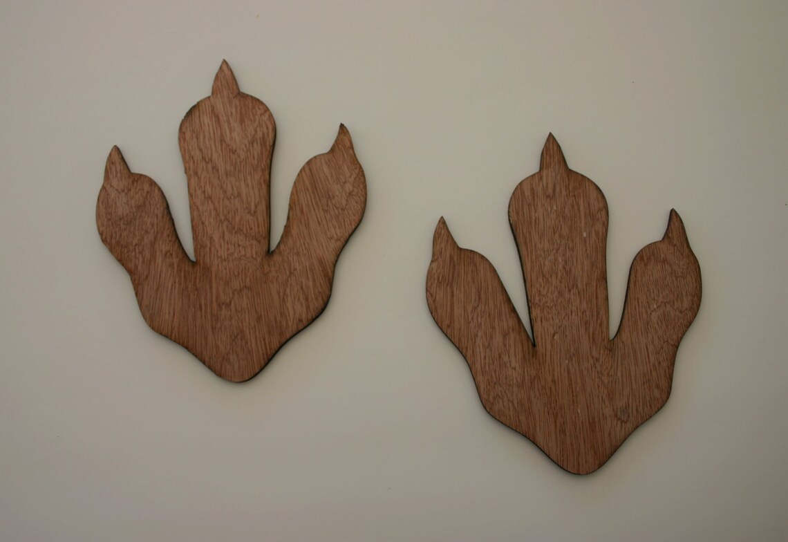 Dinosaur Footprints Wooden T-rex Feet Dinosaur Decor - Etsy