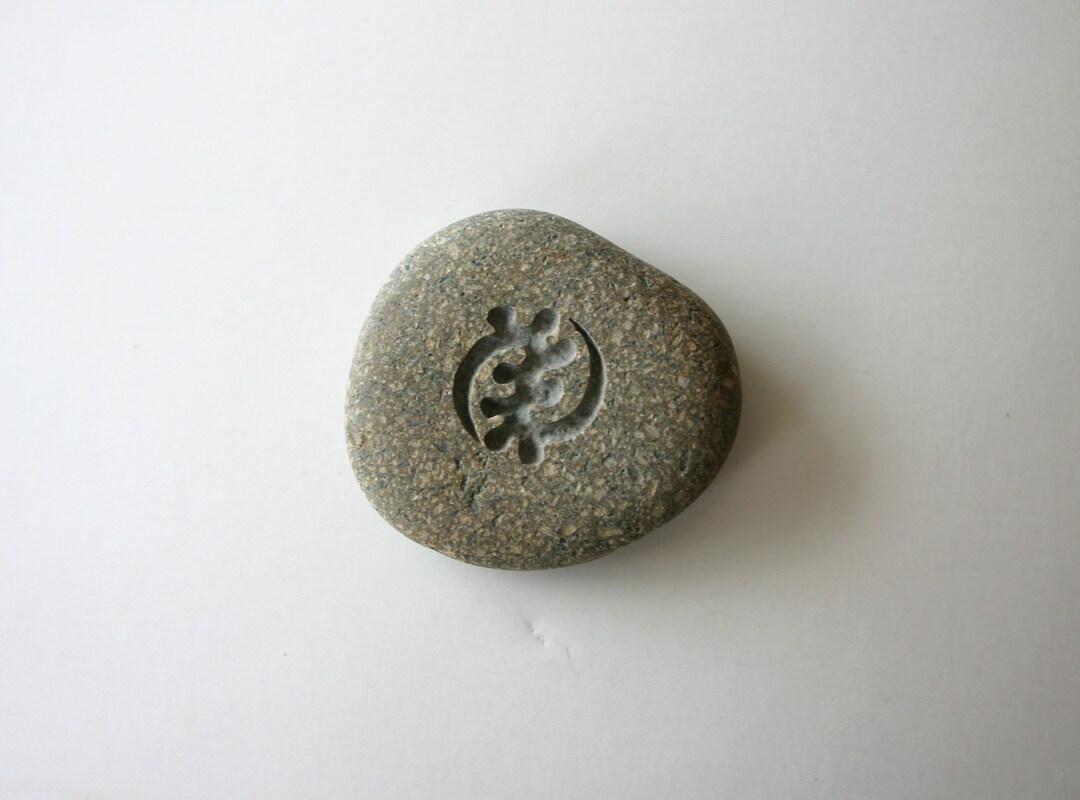 Gye Nyame African Symbol Engraved Stone Adinkra Except for God - Etsy