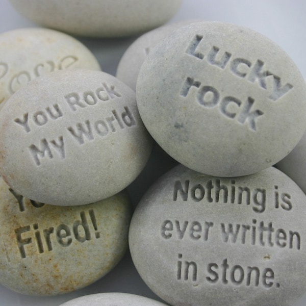 Message Stones - Etsy