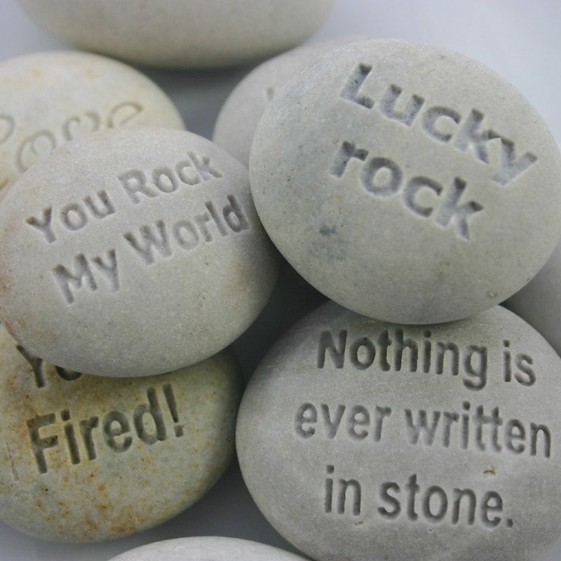 Rock Paperweight - Etsy
