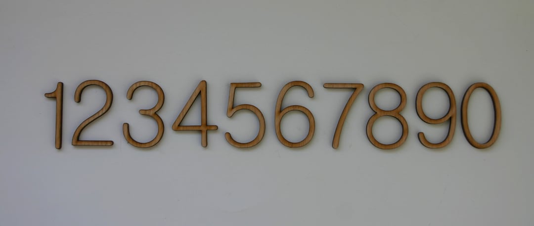 Wooden Numbers Wood Number Set 0123456789 - Etsy