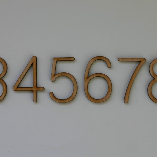 Large Wood Numbers - Etsy