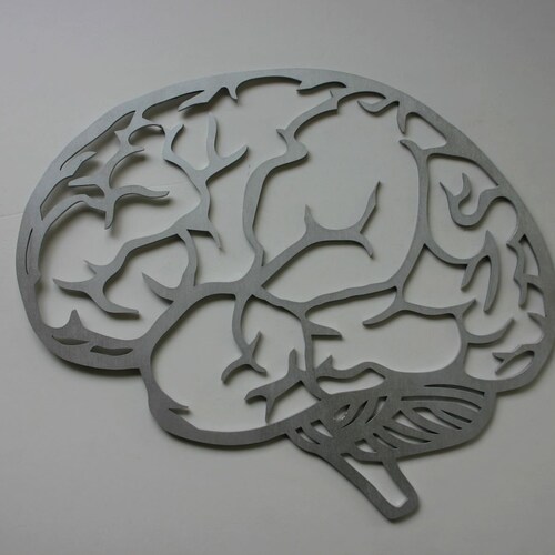 Anatomical Brain Laser Cut Wood Sign Wall Art Medical Sign - Etsy