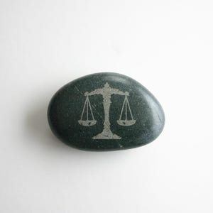 Scales of Justice Engraved Stone Lawyer Judge Gift Paperweight - Etsy