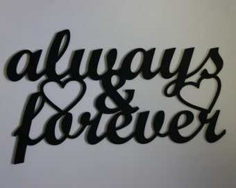 Forever & Always Wood Sign - Etsy