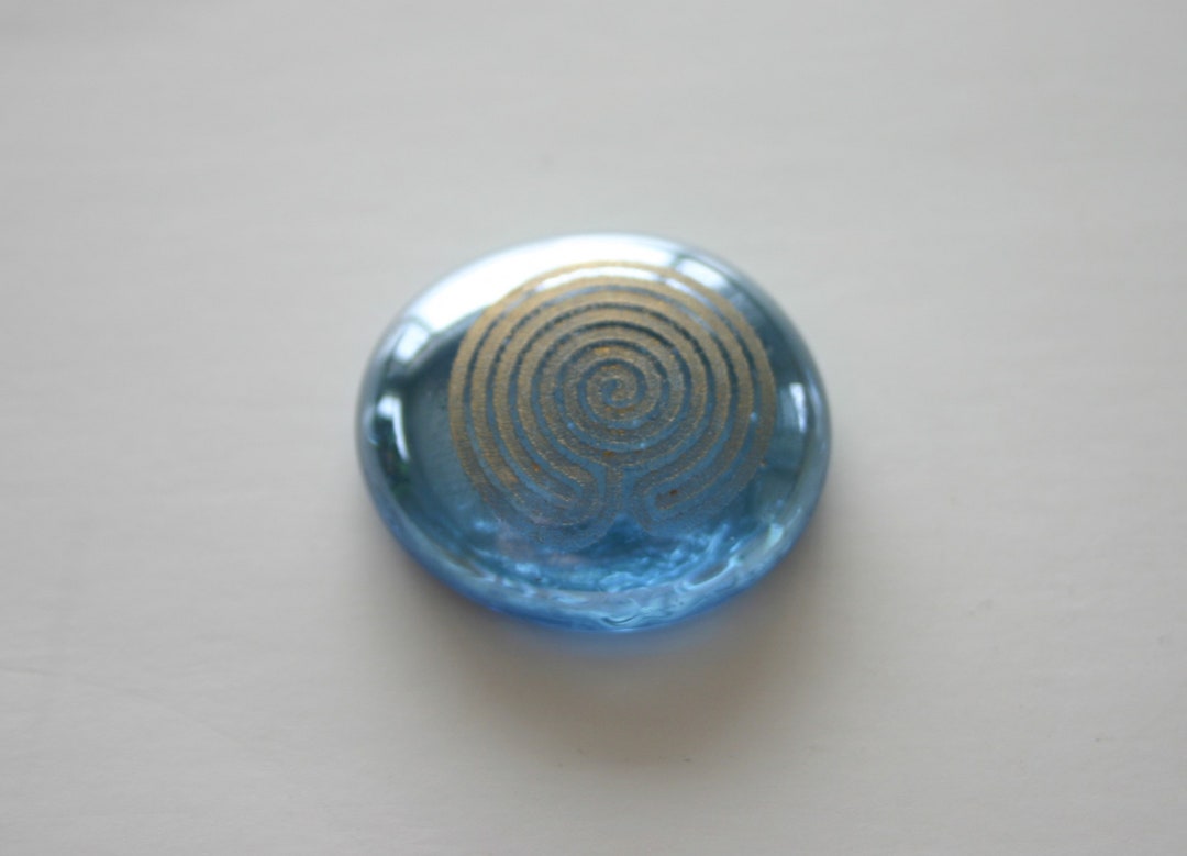 Labyrinth Glass Pebble Chakravyuha Padmavyuha Worry Stone - Etsy