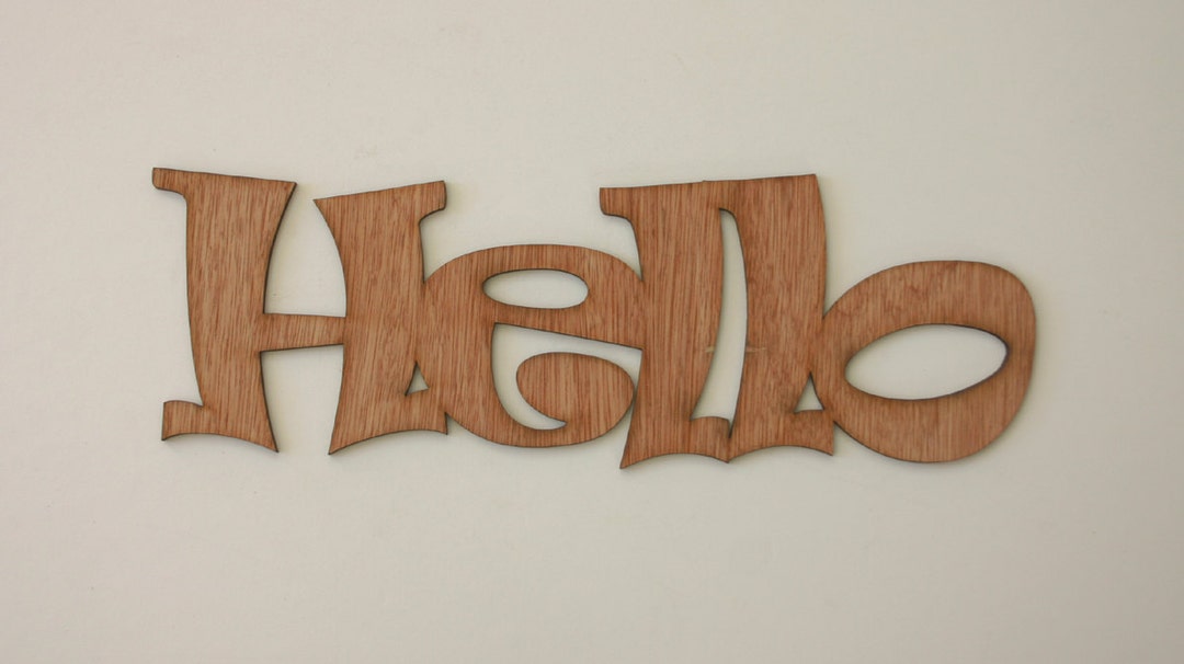 Hello Wood Sign Wedding Gift House Warming Gift - Etsy