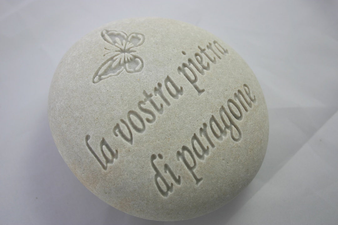 Custom Engraved Stone Message Personalized Weddings Retirement Memorial ...