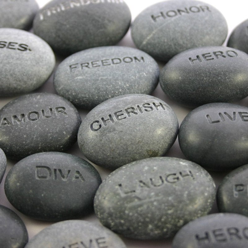 Stones With Words - Etsy