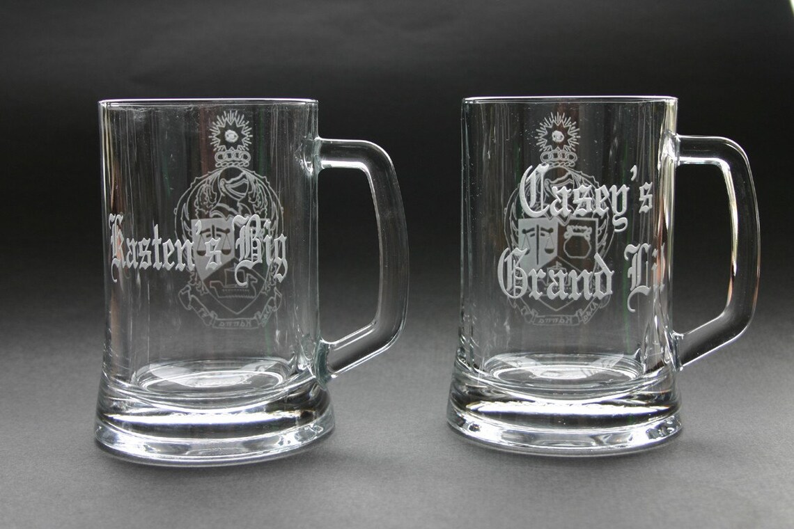 Custom Etched Beer Mug Set of 2 Wedding Bestman Groomsmen - Etsy