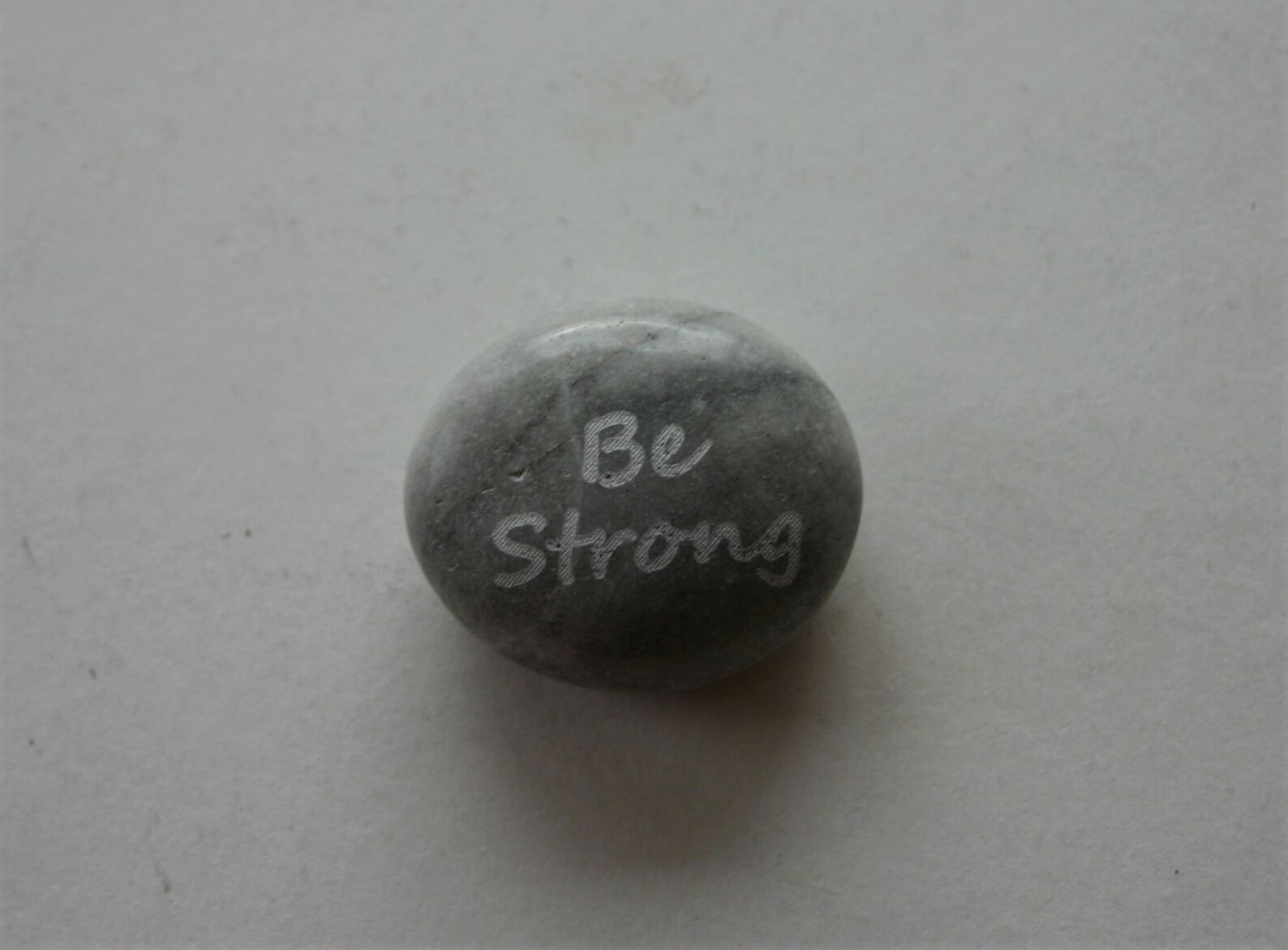 Be Strong Engraved Stone River Rock Worry Stone Inspirational | Etsy