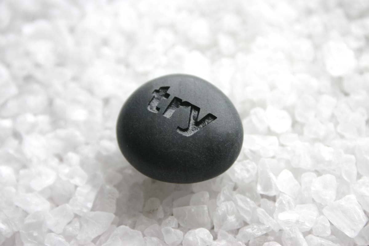 Custom Engraved Word Stone Personalized Grey Stone - Etsy
