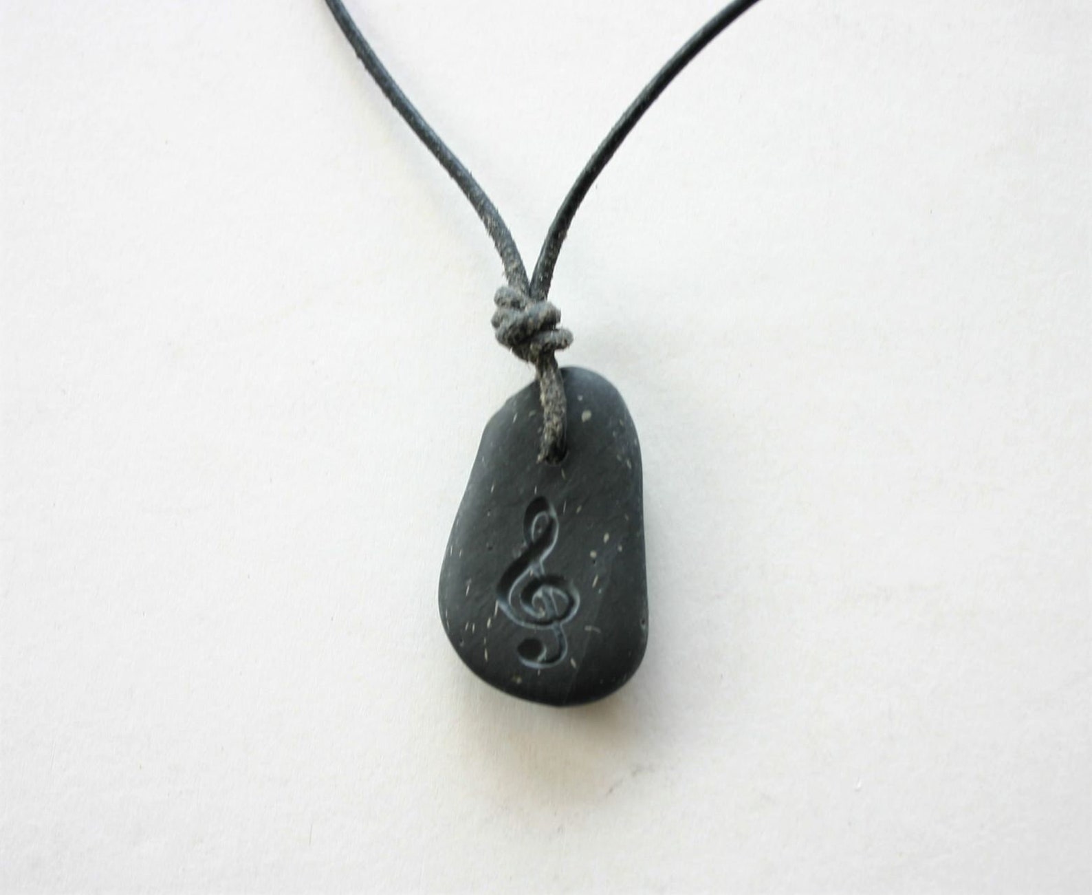 Treble Clef Engraved Stone River Rock Music Stone Music Note - Etsy