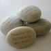 Custom Engraved Stone Message Personalized Weddings Retirement Memorial ...