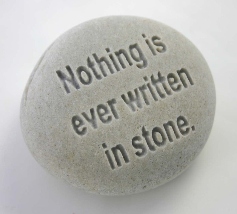 Custom Engraved Stone Message Personalized Weddings Retirement - Etsy
