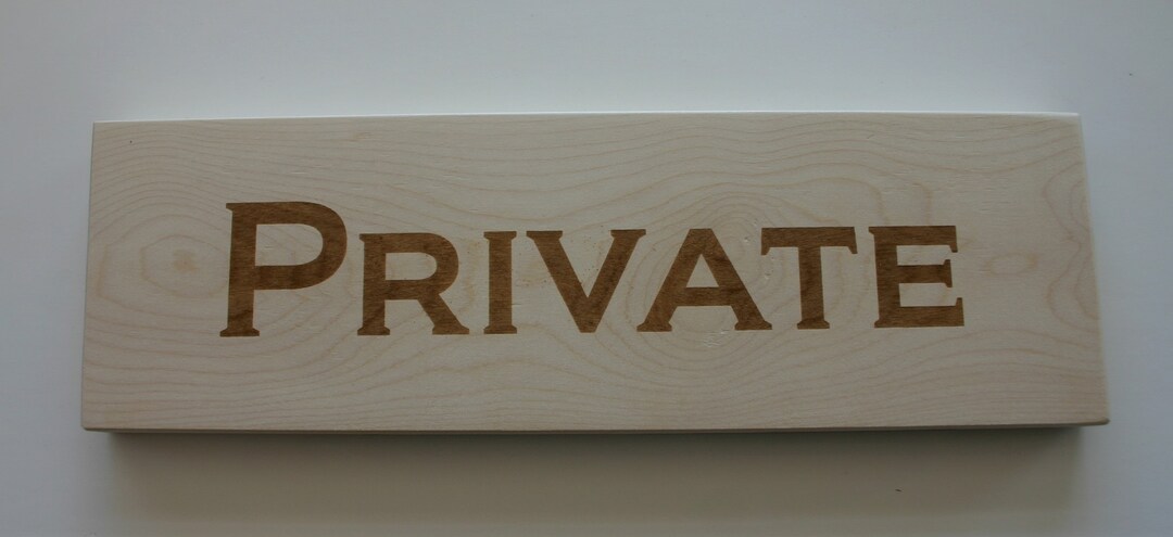 Private Birch Sign Engraved Wood Sign Yard Sign House Sign Gate Sign - Etsy