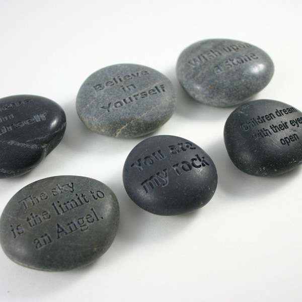 Message Stones - Etsy