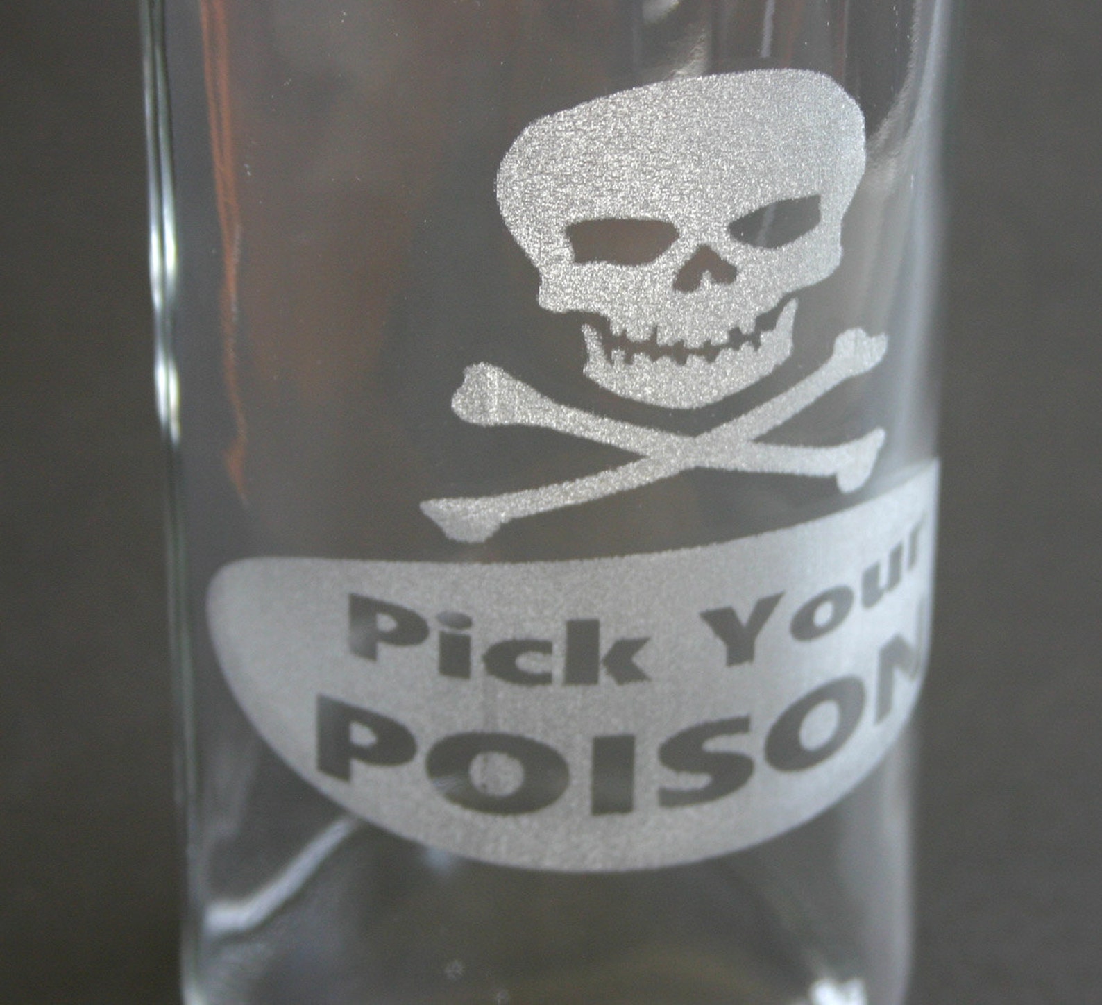 Pick Your POISON Engraved Glass Bottle With Swing Top Stopper | Etsy