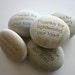 Custom Engraved Stone Message Personalized Weddings Retirement Memorial ...