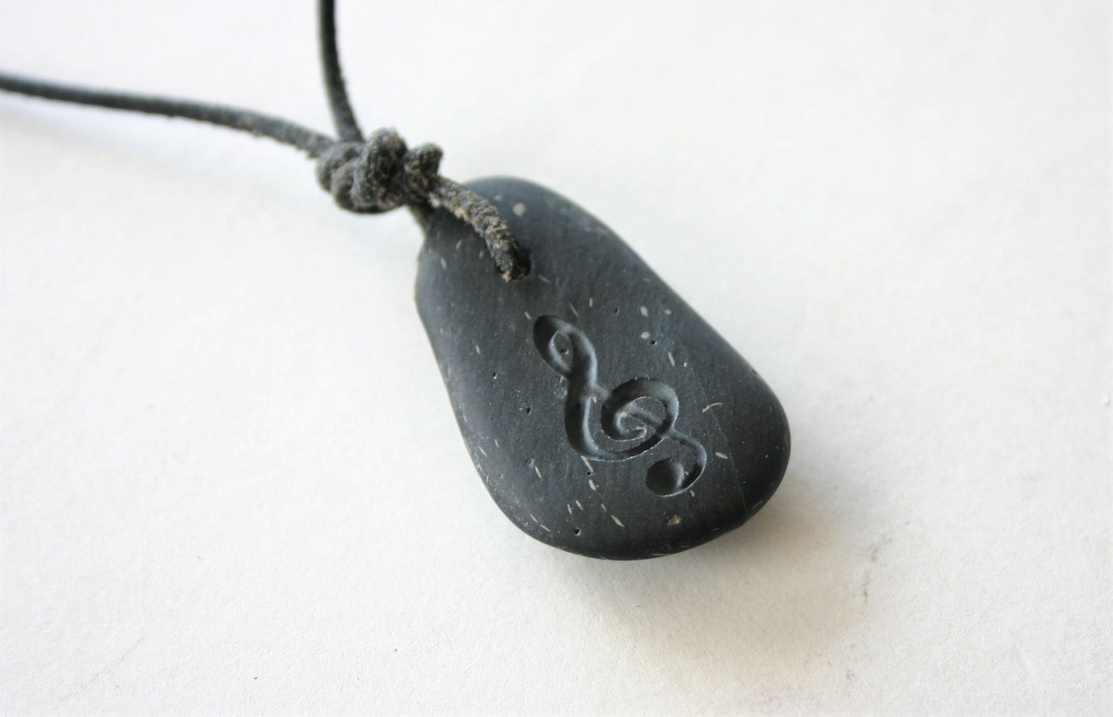 Treble Clef Engraved Stone River Rock Music Stone Music Note - Etsy