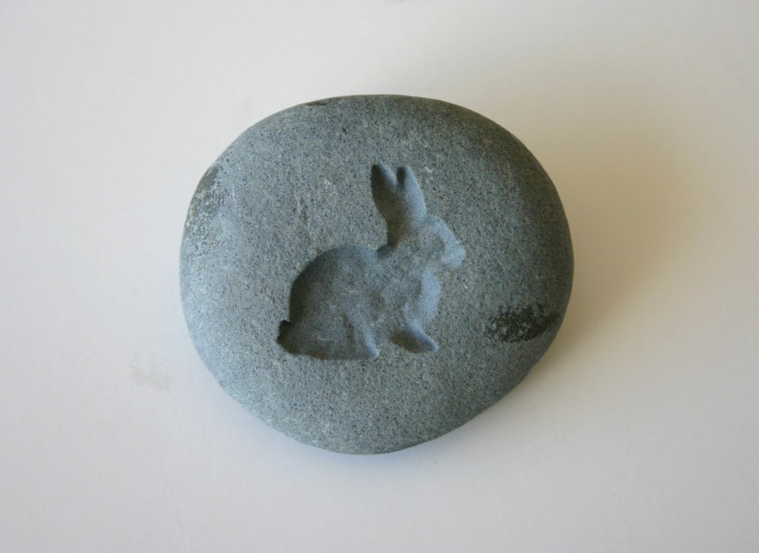 Bunny Rabbit Engraved Pet Memorial Stone Rabbit Pet Loss - Etsy