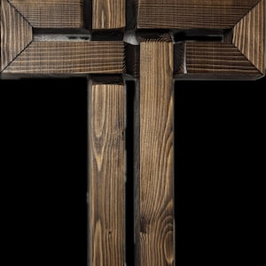 Rustic Woven Reclaimed Wood Cross Christian Wall Decor - Etsy
