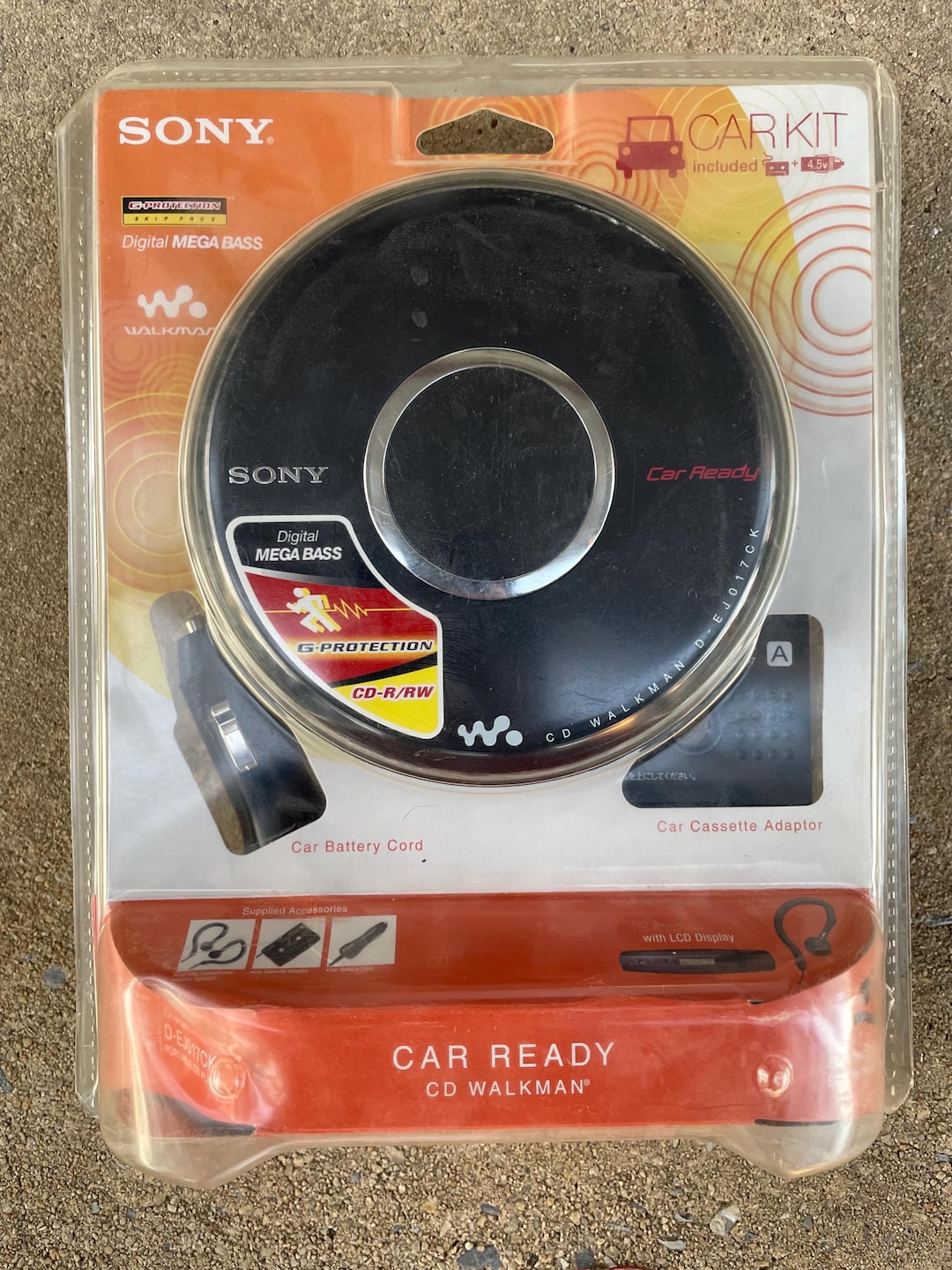 New Sony Digital Megabass Walkman CD Player Car Kit in Black Car Ready ...