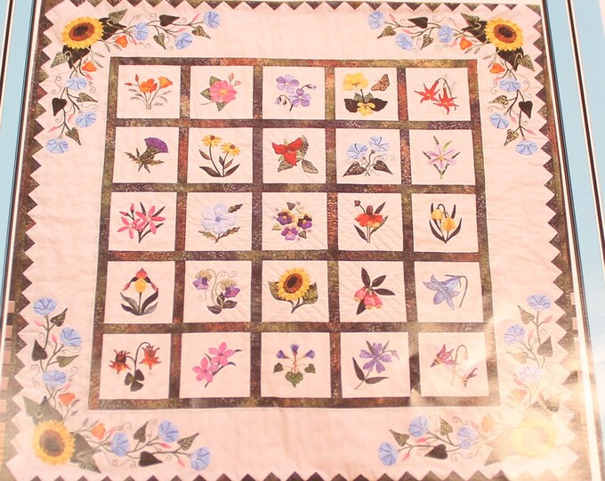 Wildflowers Quilt Pattern, P3 Designs Wildflowers Quilt Pattern, Floral ...