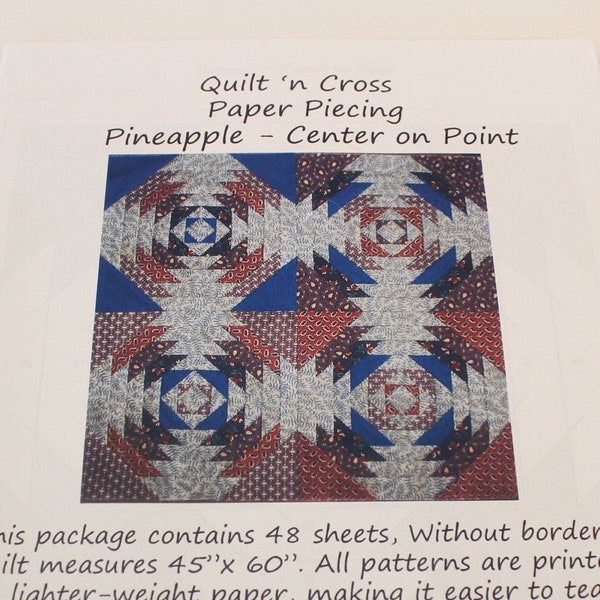 Pineapple Paper Pieced Pattern - Etsy